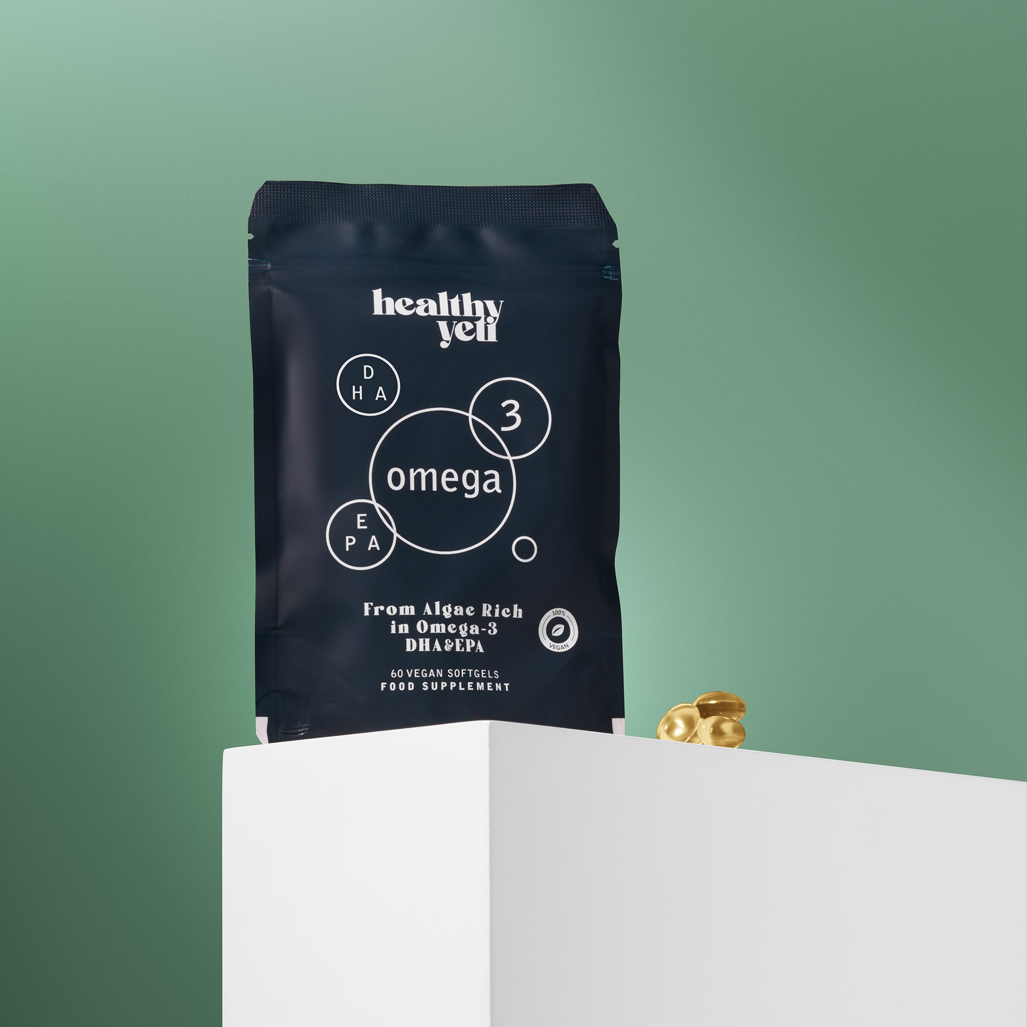 Vegan Omega-3 Supplement UK | DHA & EPA Clean Algae Oil – Healthy Yeti